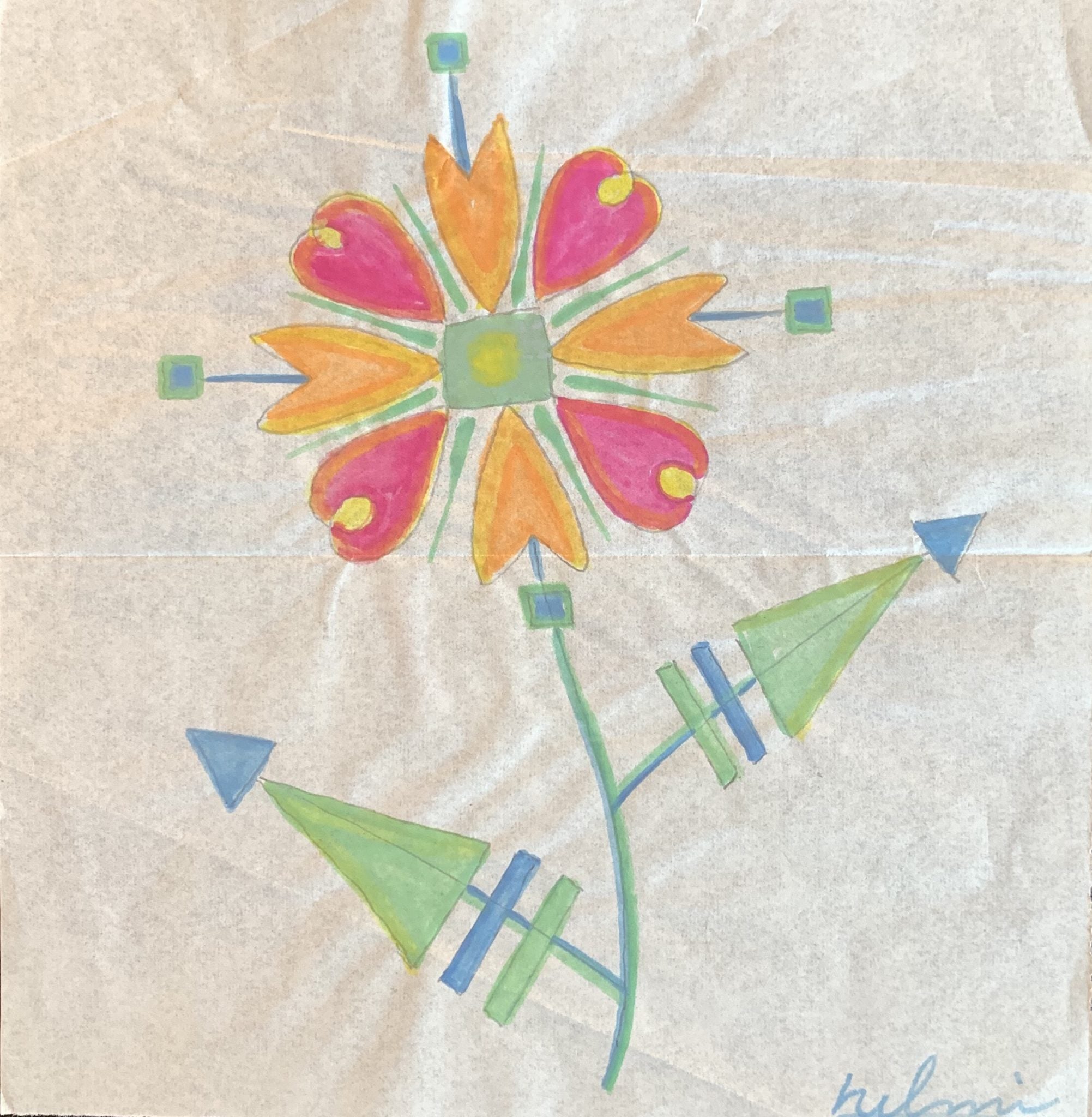 Helmi Juvonen • Pink & Orange Flower – Smith and Vallee Gallery